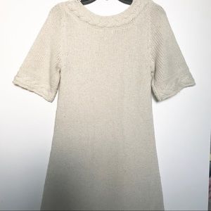 Whitewash | Dresses | Whitewash Cream Colored Sweater Dress | Poshmark